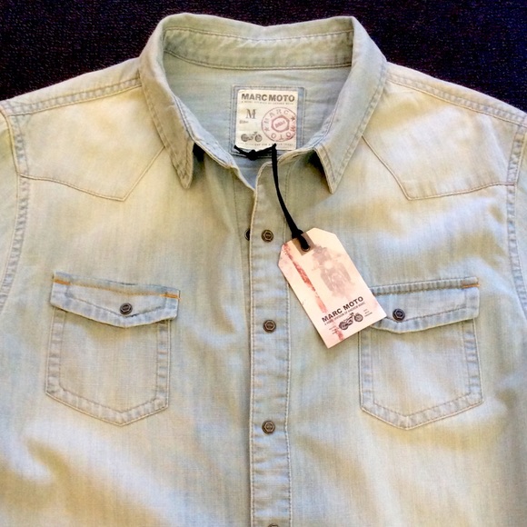 Andrew Marc | Shirts | Mens Denim Shirt By Andrew Marc | Poshmark